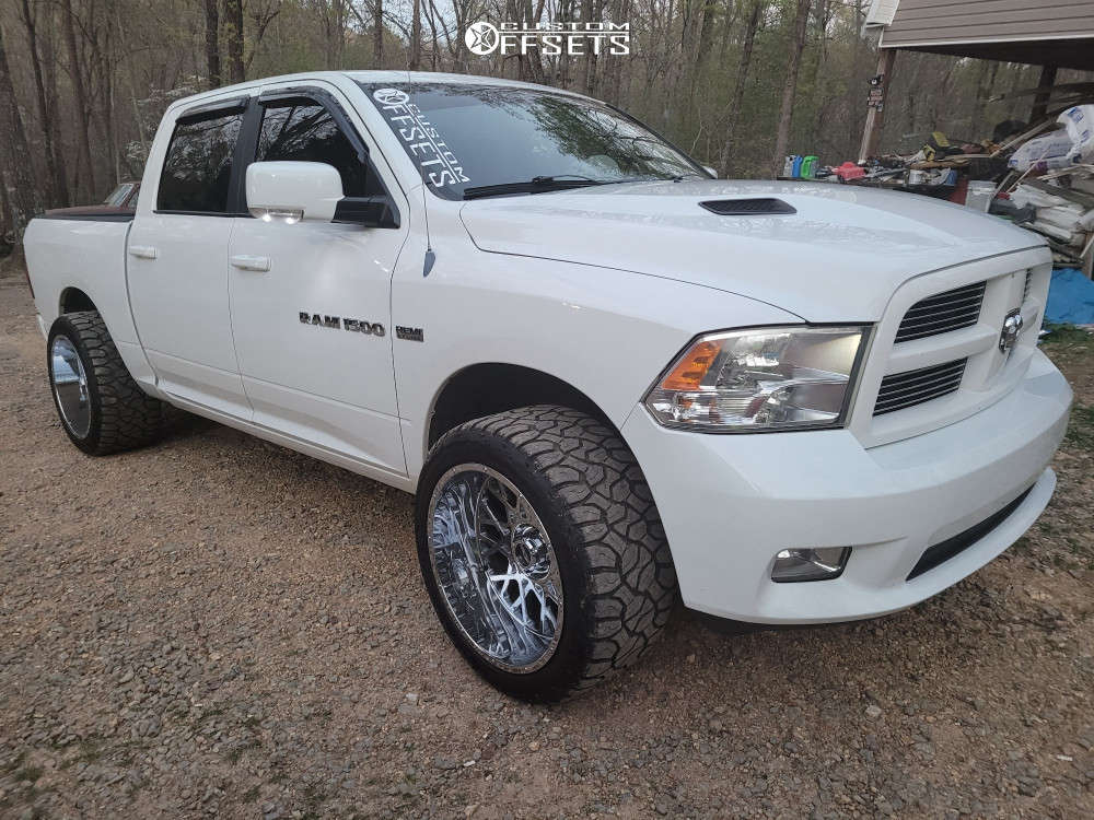 2011 Ram 1500 with 22x12 -51 Vision Rocker 412 and 33/12.5R22 Cooper ...