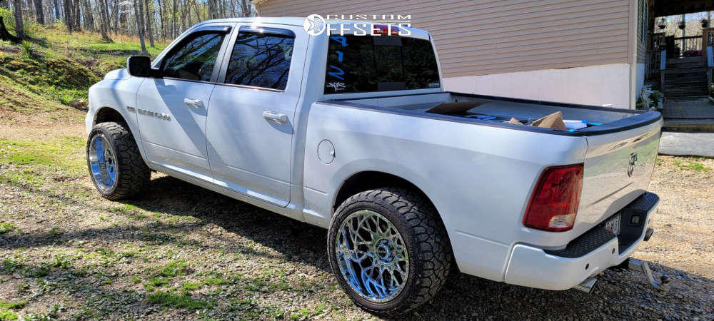 2011 Ram 1500 with 22x12 -51 Vision Rocker 412 and 33/12.5R22 Cooper ...