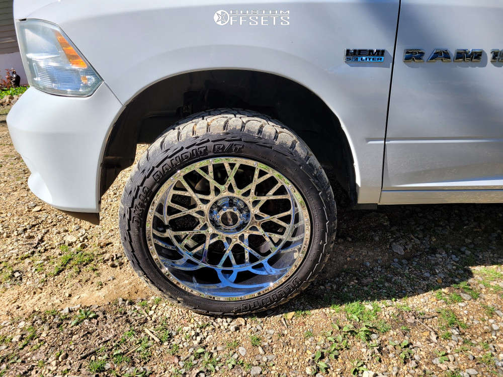 2011 Ram 1500 with 22x12 -51 Vision Rocker 412 and 33/12.5R22 Cooper ...