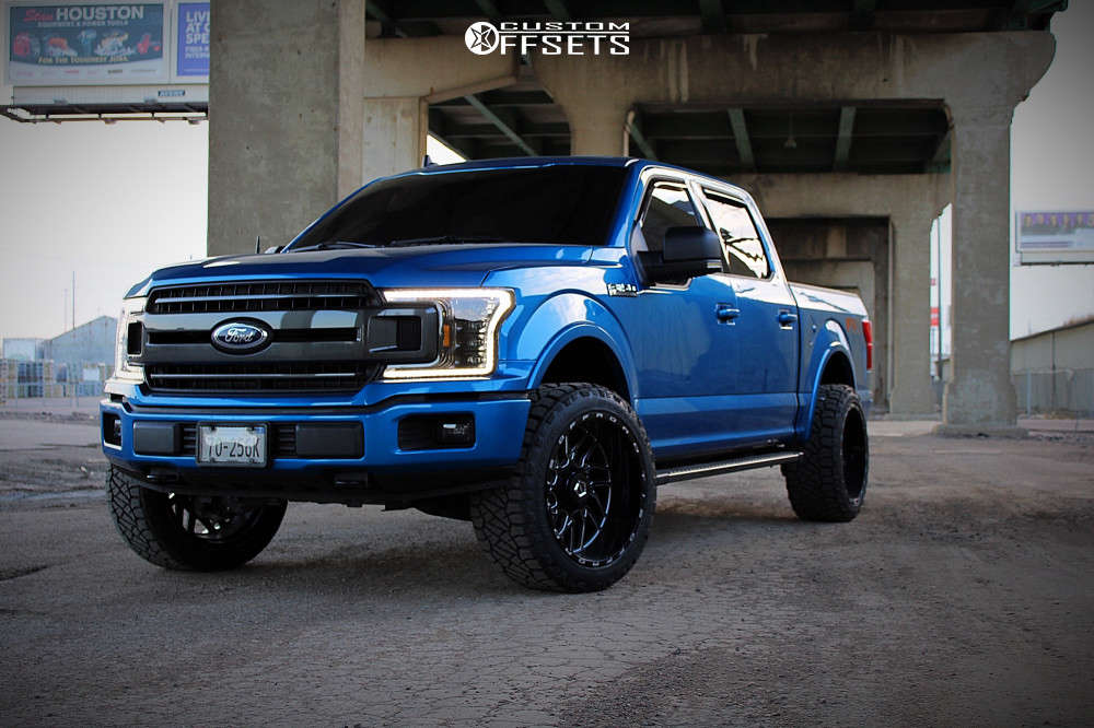 2020 Ford F-150 with 22x12 -44 TIS 544BM and 33/12.5R22 Nitto Ridge ...