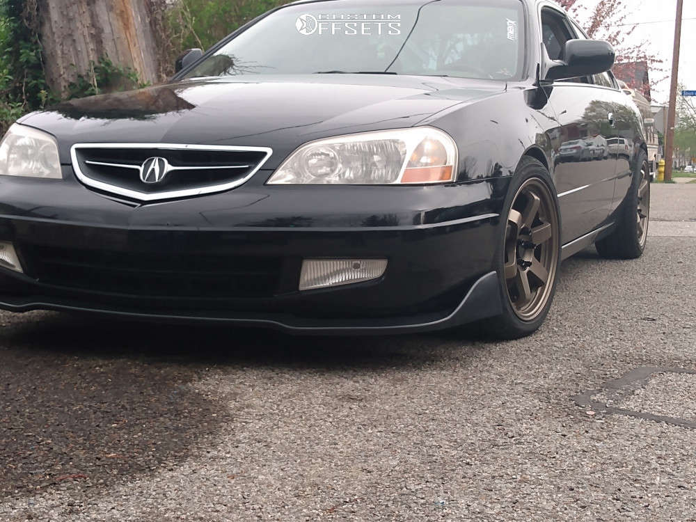 2001 Acura CL with 17x8 35 AVID1 AV6 and 215/45R17 Achilles Atr Sport 2 ...