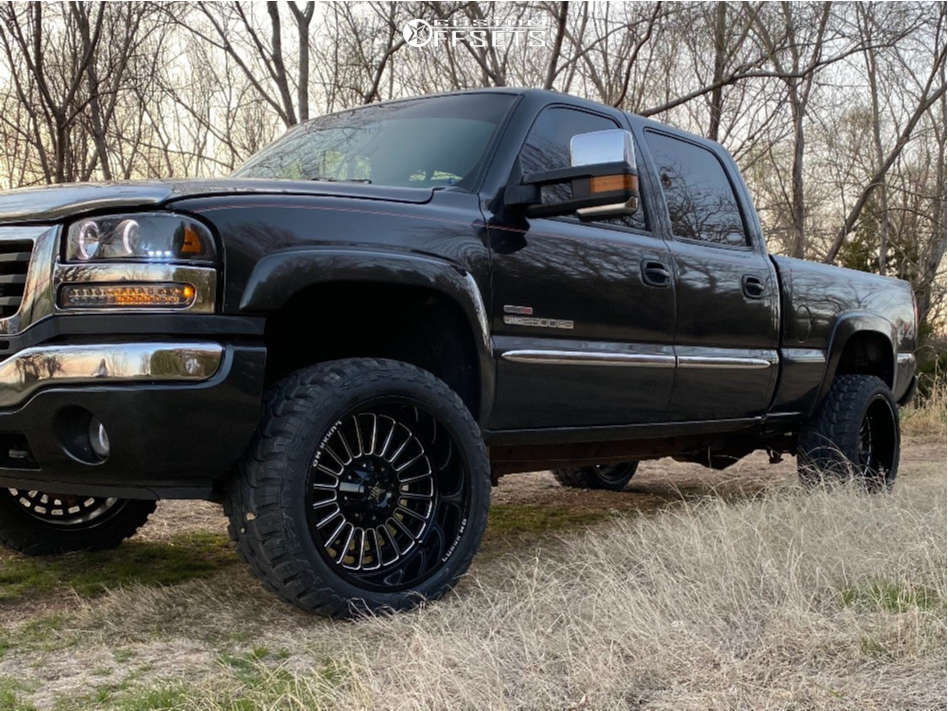 2003 GMC Sierra 2500 HD with 22x12 -44 Hd Luxxx Lhd27 and 33/12.5R22 ...