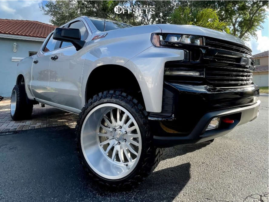 2020 Chevrolet Silverado 1500 with 22x12 -51 Cali Offroad Summit and 33 ...