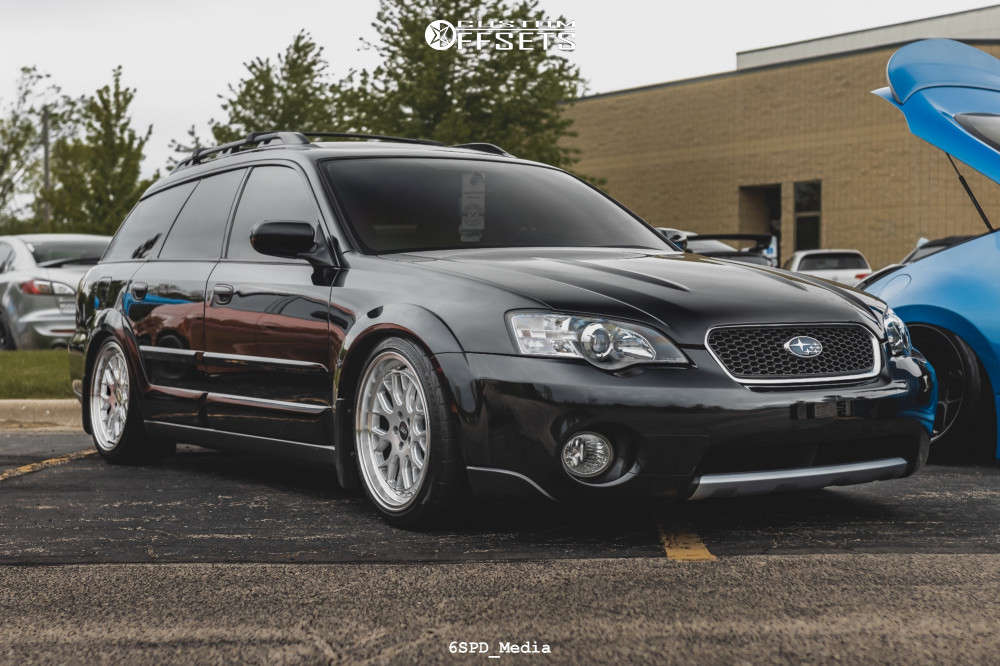 2006 Subaru Outback with 18x8.5 30 ESR Cs1 and 225/40R18 Firestone ...