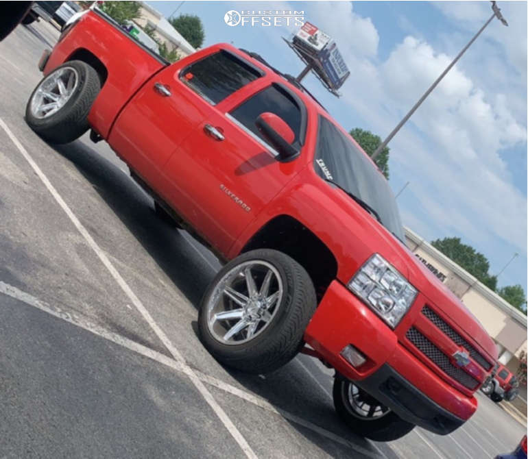 2012 Chevrolet Silverado 1500 with 22x12 -44 Axe Offroad Artemis and 33 ...