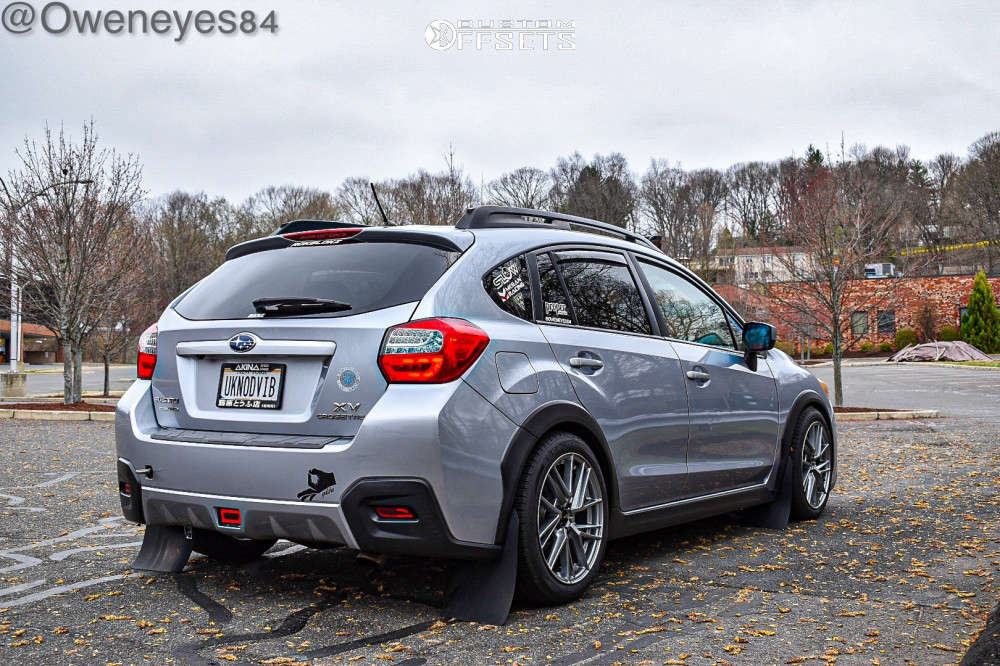 2015 Subaru XV Crosstrek with 17x8 45 Enkei Td5 and 225/45R17 Goodyear ...