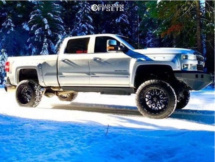 2015 Chevrolet Silverado 2500 HD with 22x12 -44 Fuel D611 and 35/13 ...