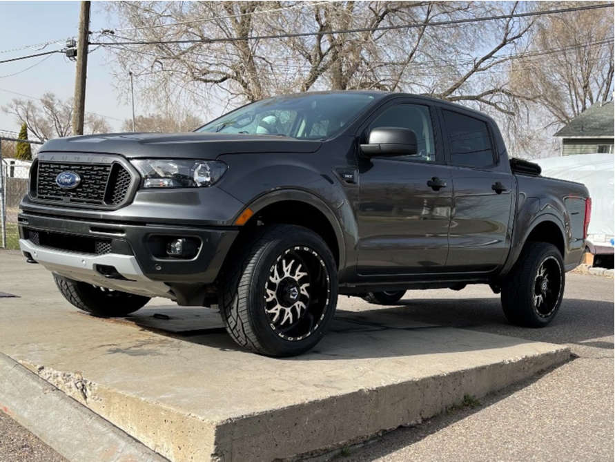 2019 Ford Ranger with 20x10 -25 TIS 544MB and 265/50R20 Nitto Nt420v ...