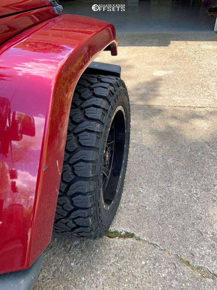 2011 Jeep Wrangler with 20x10 -19 Ballistic Rage and 33/12.5R20 Kenda ...