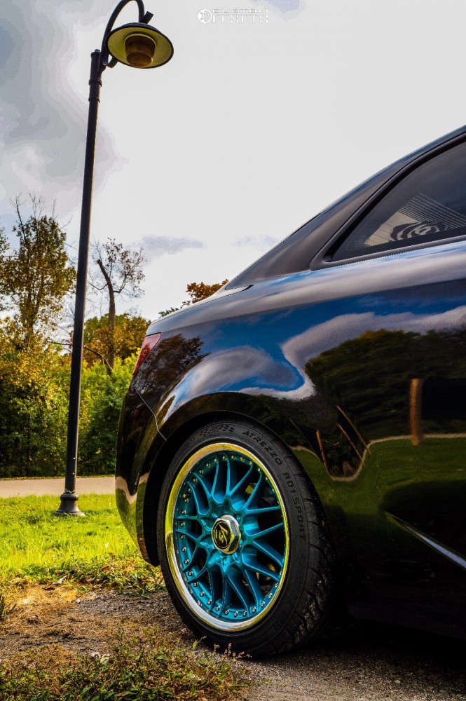 2011 Kia Forte Koup with 17x8.5 40 Work Vsxx and 225/40R17 Sailun ...