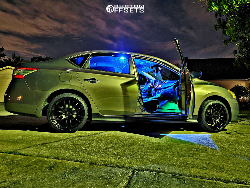 2015 Nissan Sentra Wheel Offset Tucked Stock | 1625483 | Custom Offsets