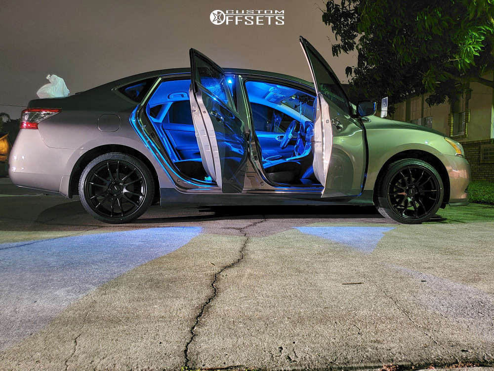 2015 Nissan Sentra Wheel Offset Tucked Stock | 1625483 | Custom Offsets