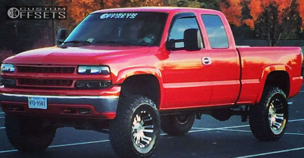 2002 Chevrolet Silverado 1500 with 17x9 -6 Pro Comp Series 01 and 35/12 ...