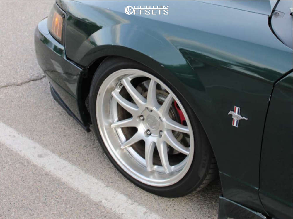 2001 Ford Mustang with 18x9.5 22 Aodhan Ds02 and 255/35R18 Firestone ...