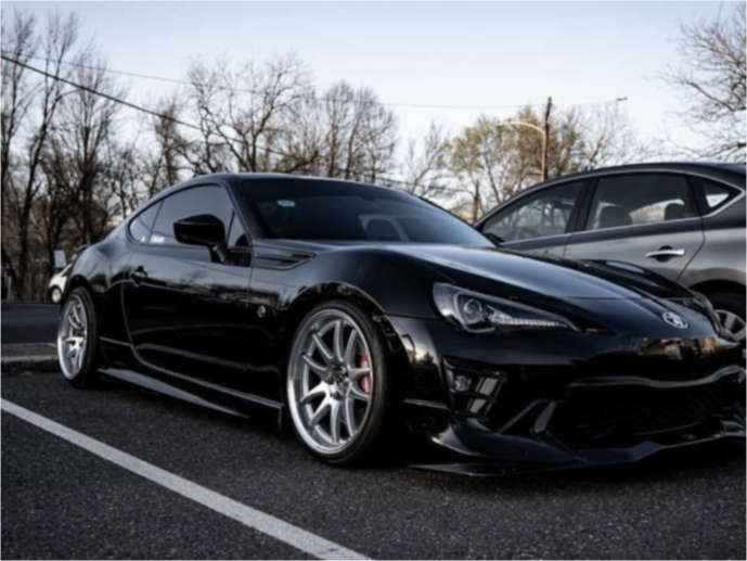 2019 Toyota 86 with 18x8.5 30 Aodhan Ds02 and 245/40R18 Kumho Ecsta and Coilovers | Custom Offsets