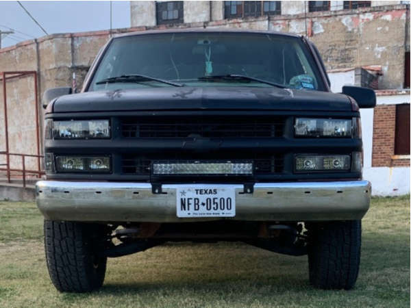 1998 Chevrolet C2500 with 16x8 1 Walker Evans 501 and 265/75R16 Red ...