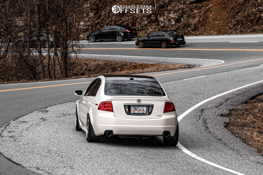 2004 Acura TL with 18x9.5 38 AVID1 AV6 and 245/40R18 Barum Bravuris 5hm ...