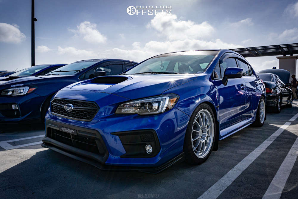 2019 Subaru WRX with 18x8.5 38 Enkei Nt03m and 245/40R18 Michelin All ...