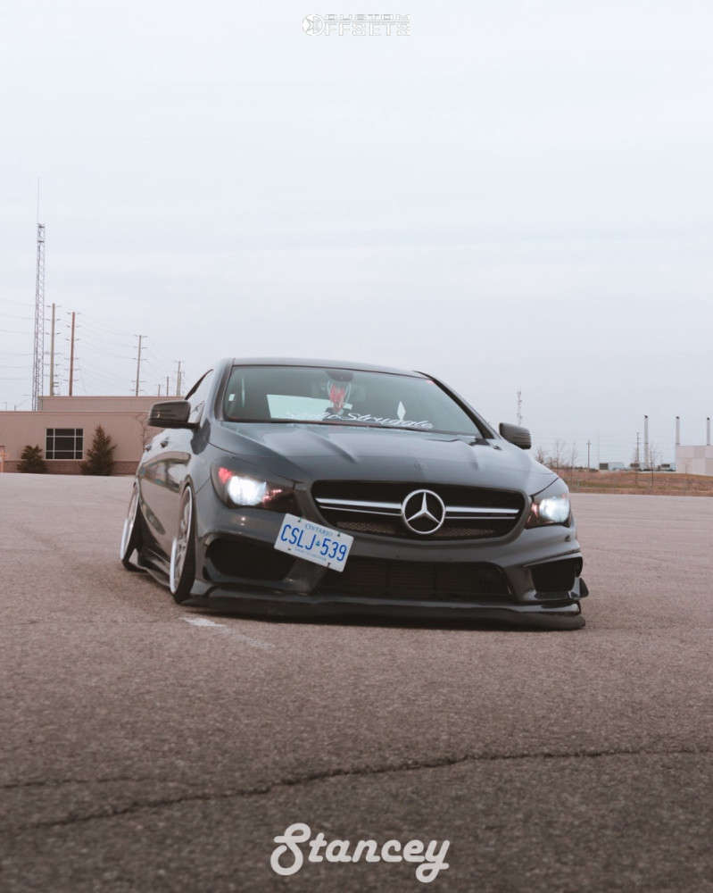 2014 Mercedes-Benz CLA250 with 18x8 30 ADV.1 Adv10 Trakfunction and 205 ...