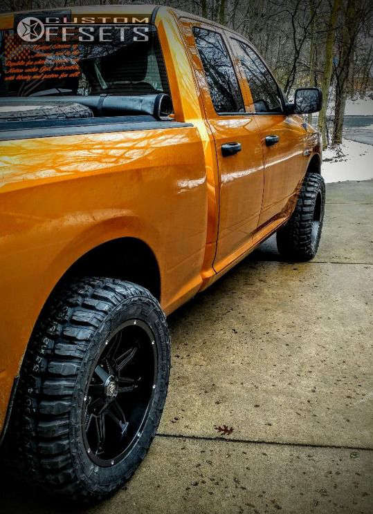 2012 Ram 1500 with 20x10 -25 Mayhem Rampage and 33/12.5R20 Federal ...