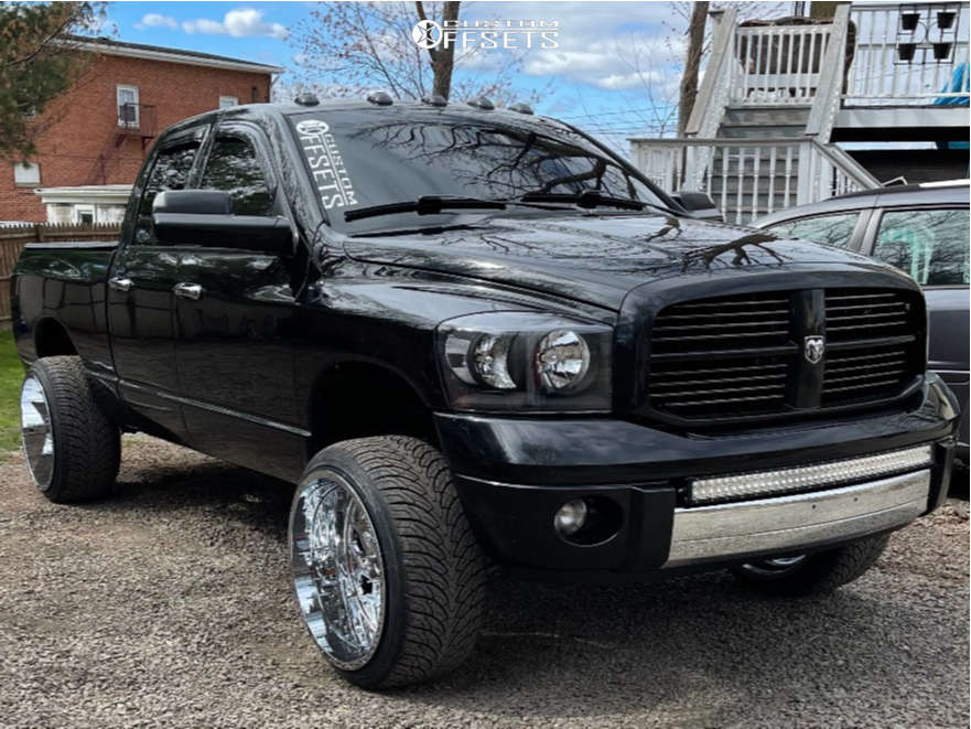 2008 Dodge Ram 1500 with 24x14 -76 RBP 80r and 32/12.5R24 Atturo Az800 ...