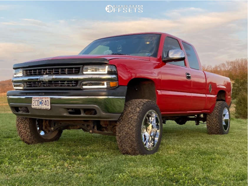 2000 Chevrolet Silverado 1500 with 20x12 -44 Gear Big Block and 33/12 ...