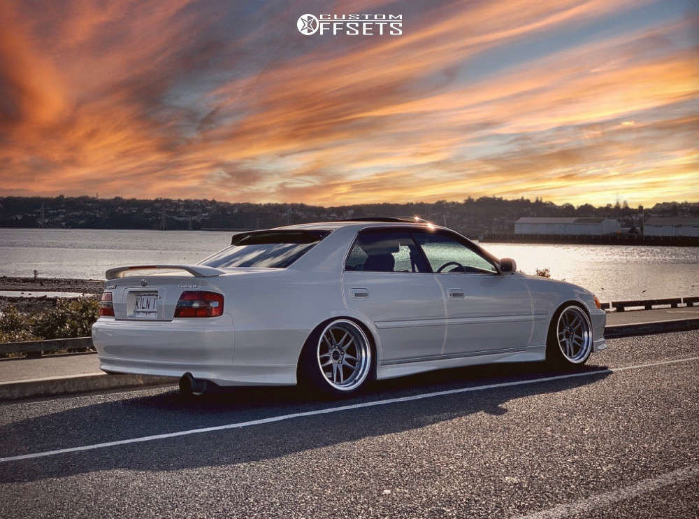 1996 Toyota Chaser with 18x9.5 25 Bgw DC Emotion 5 and 225/40R18 Tri ...