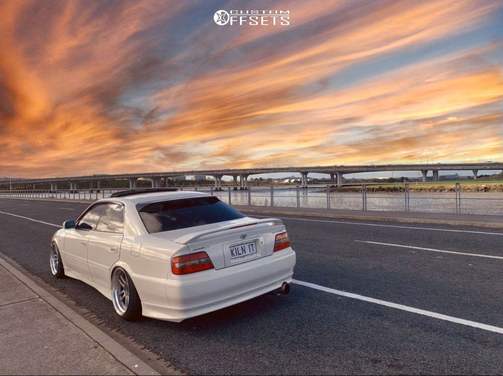 1996 Toyota Chaser with 18x9.5 25 Bgw DC Emotion 5 and 225/40R18 Tri ...