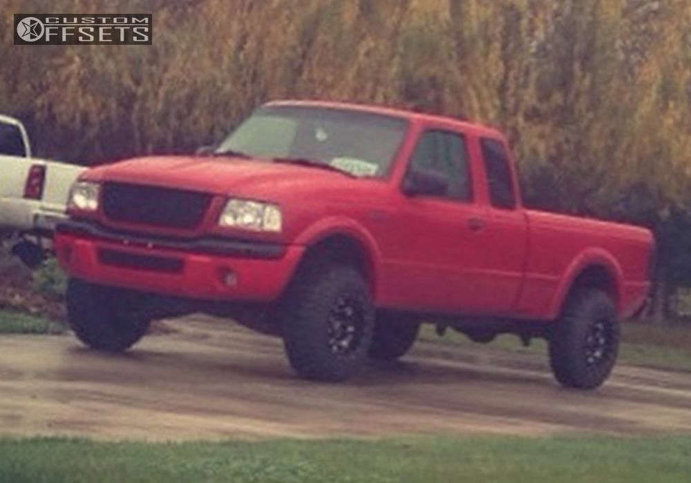 2002 Ford Ranger with 15x10 -43 Fuel Lethal and 235/75R15 Federal ...
