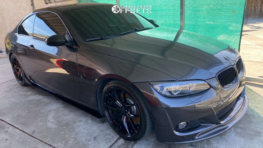 2007 BMW 335i with 18x8.5 38 Enkei Tsr-x and 225/40R18 Firestone ...