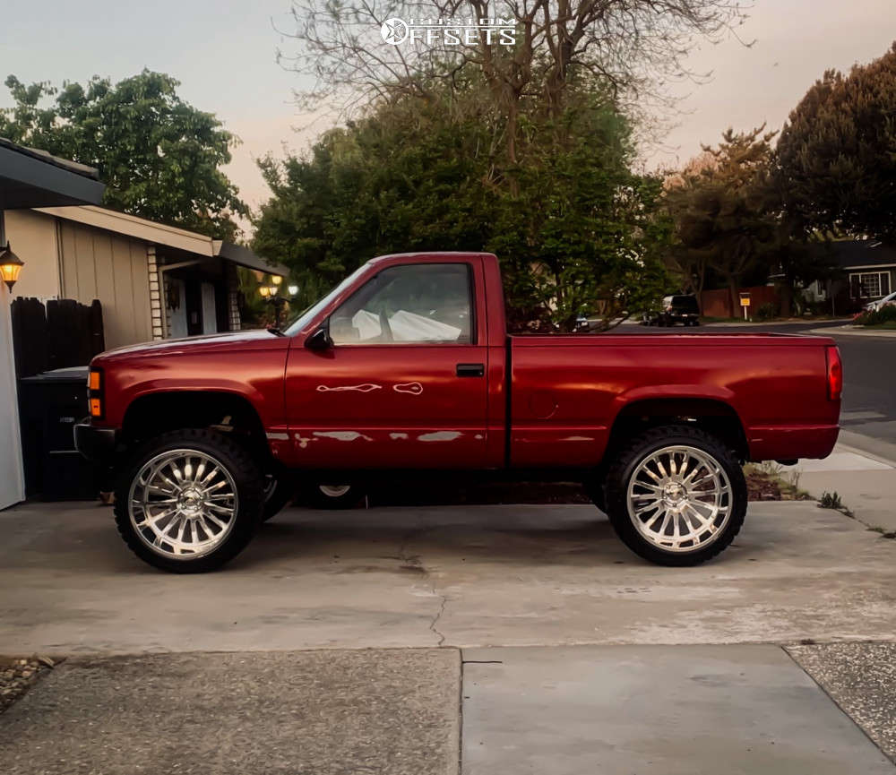 1992 Chevrolet C1500 with 24x14 -76 Cali Offroad Summit and 35/12.5R24 ...