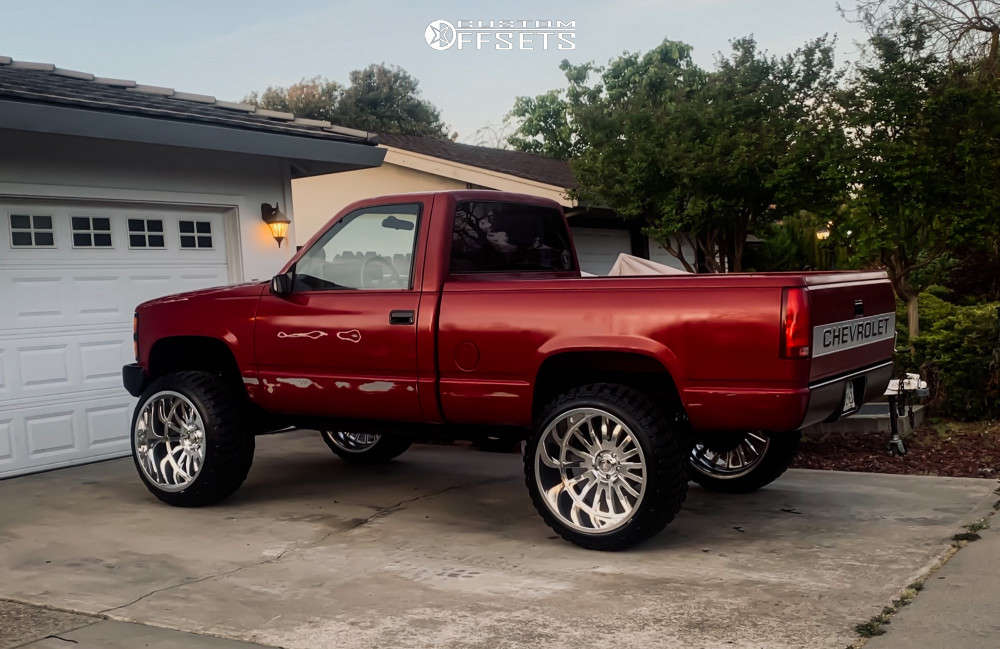 1992 Chevrolet C1500 with 24x14 -76 Cali Offroad Summit and 35/12.5R24 ...