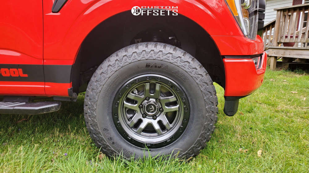 2021 Ford F-150 with 17x9 1 Fuel Ammo and 295/70R17 Mickey Thompson ...