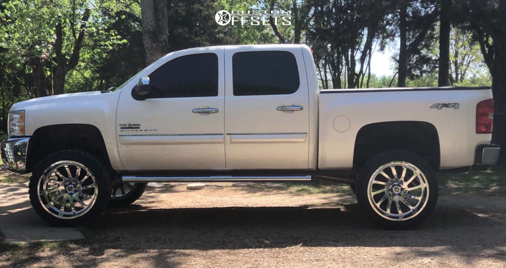 2013 Chevrolet Silverado 1500 with 24x12 -44 Hardcore Offroad Hc15 and ...
