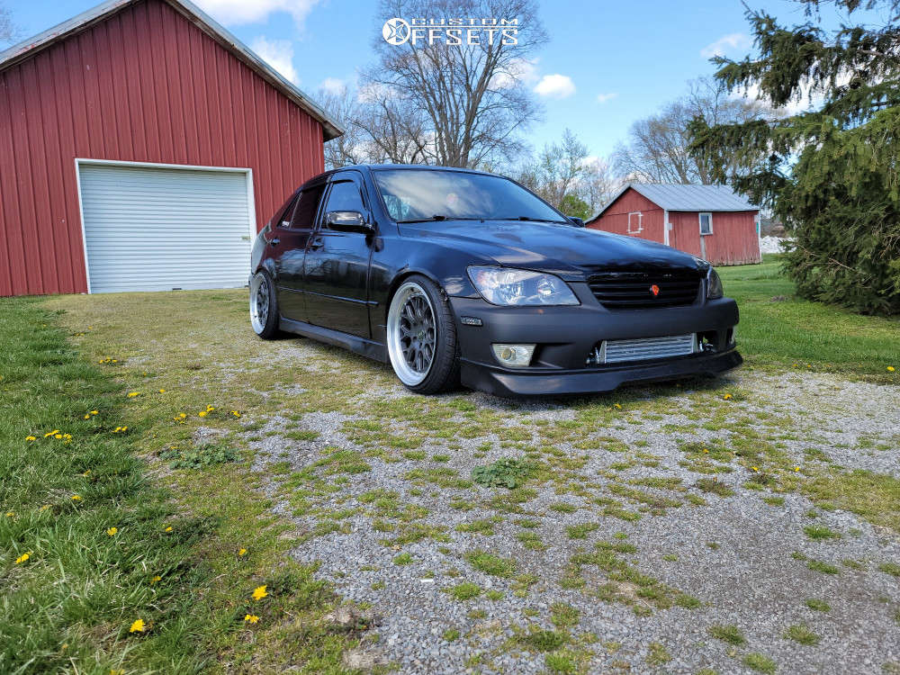 2001 Lexus IS300 with 18x9.5 22 ESR Cs1 and 225/35R18 Vercelli Strada ...