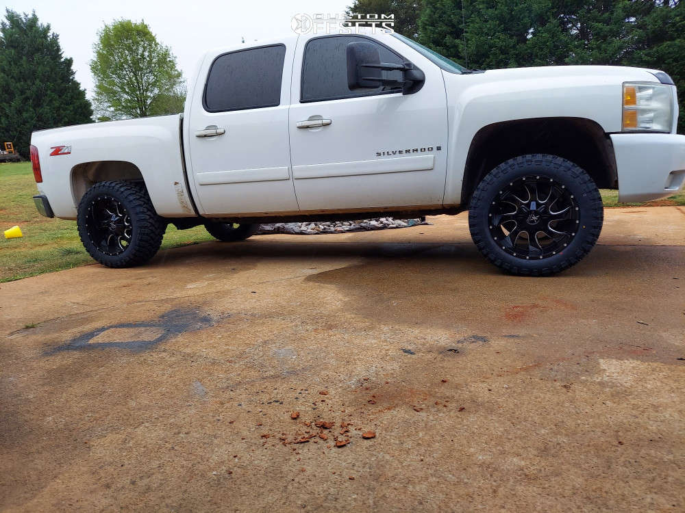 2008 Chevrolet Silverado 1500 with 20x10 -24 Karma Offroad K27 and 33/ ...