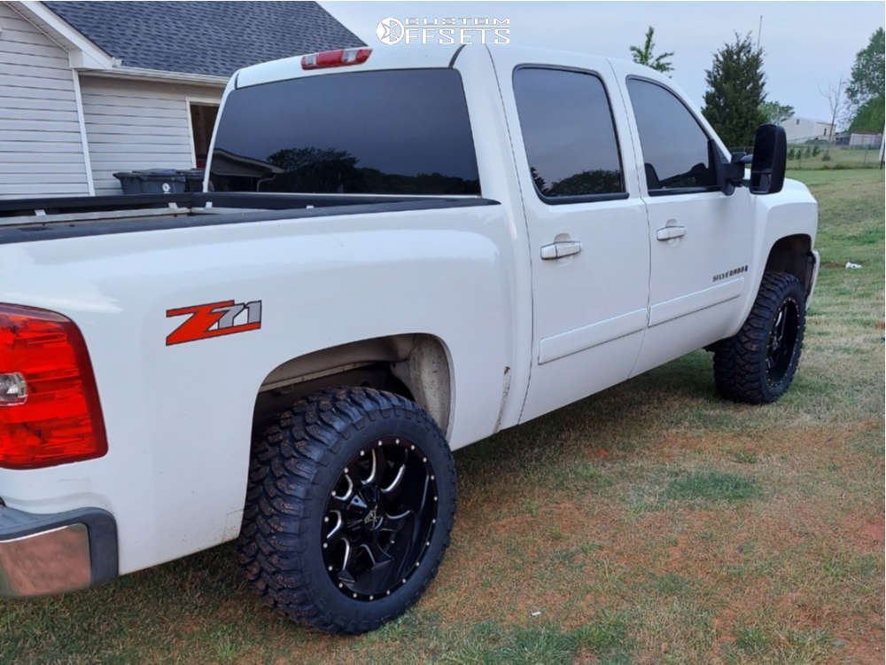 2008 Chevrolet Silverado 1500 with 20x10 -24 Karma Offroad K27 and 33/ ...