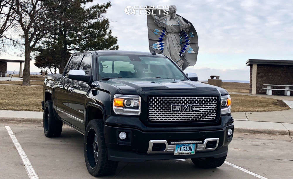 2015 GMC Sierra 1500 with 22x12 -44 BMF Novakane and 305/40R22 Nitto ...