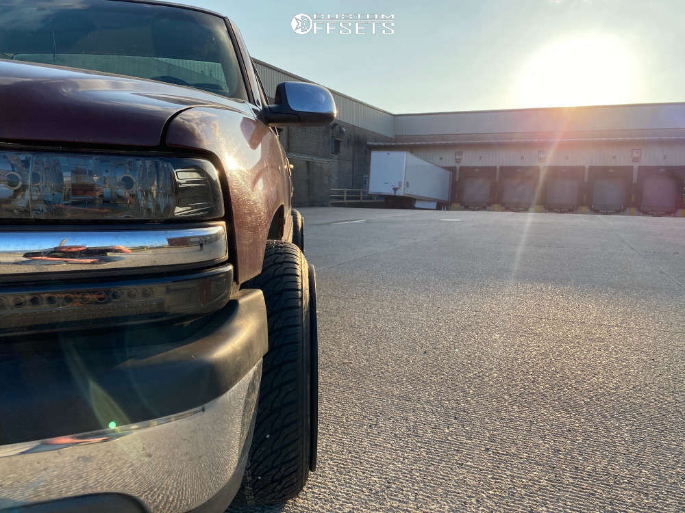 2002 Chevrolet Silverado 1500 with 22x12 -51 Vision Rocker and 265 ...