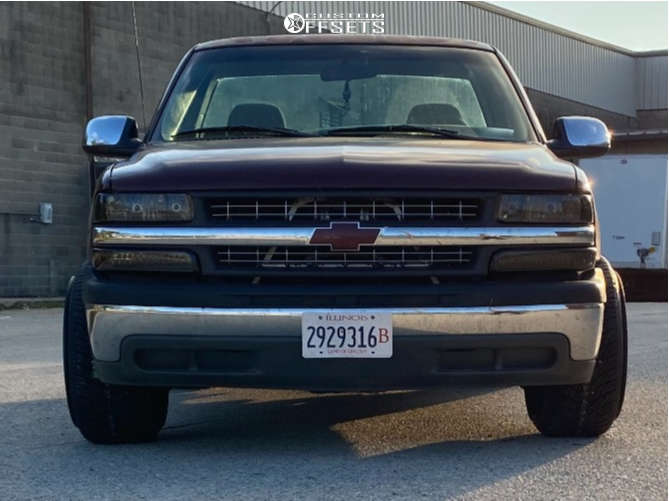 2002 Chevrolet Silverado 1500 with 22x12 -51 Vision Rocker and 265 ...