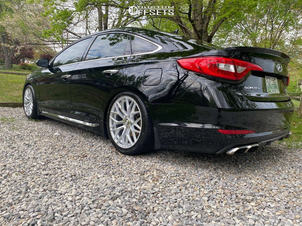 2015 Hyundai Sonata with 18x8.5 35 Shift Spring and 235/40R18 Laufenn S ...