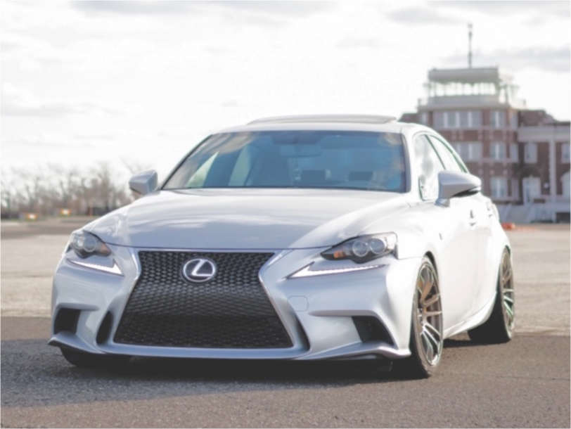 2014 Lexus IS350 with 18x9.5 38 AVID1 AV20 and 265/35R18 Federal 595 Rs ...