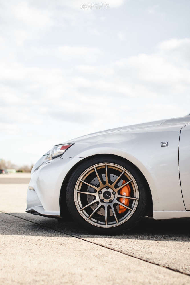 2014 Lexus IS350 with 18x9.5 38 AVID1 AV20 and 265/35R18 Federal 595 Rs ...