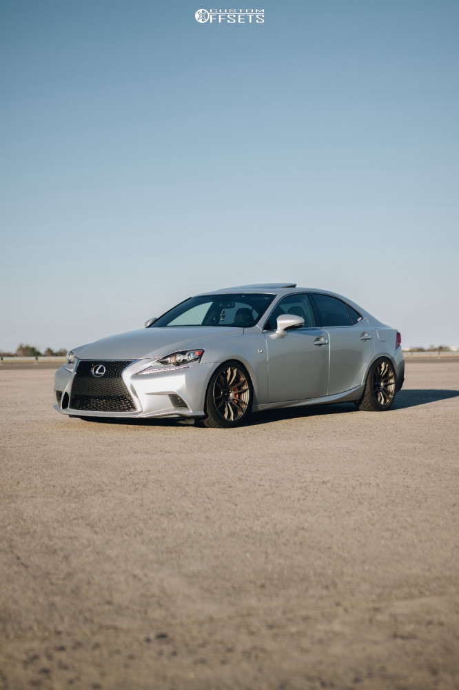 2014 Lexus IS350 with 18x9.5 38 AVID1 AV20 and 265/35R18 Federal 595 Rs ...
