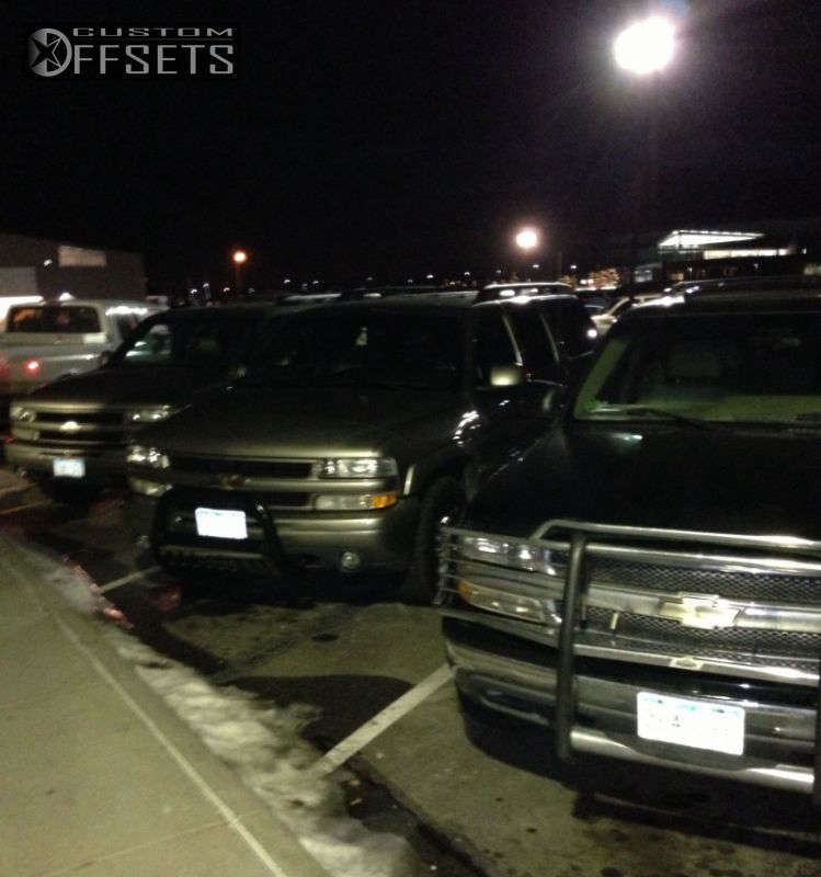 2002 Chevrolet Suburban with 17x8 0 Helo HE835 and 265/75R17 ...