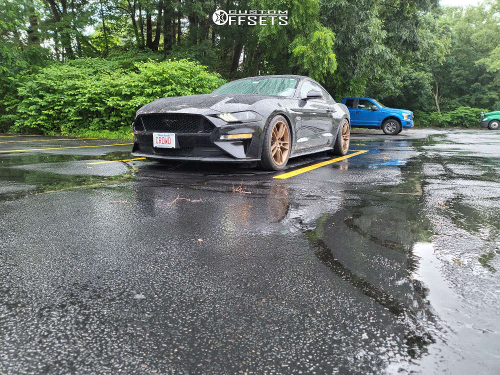 2019 Ford Mustang with 19x10 35 SVE GT7 and 285/35R19 Nitto Nt555 G2 ...