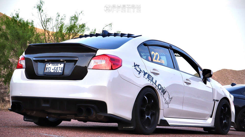 2016 Subaru WRX with 18x9 35 Enkei RPF1 and 255/35R18 Federal 595 Rs-rr ...