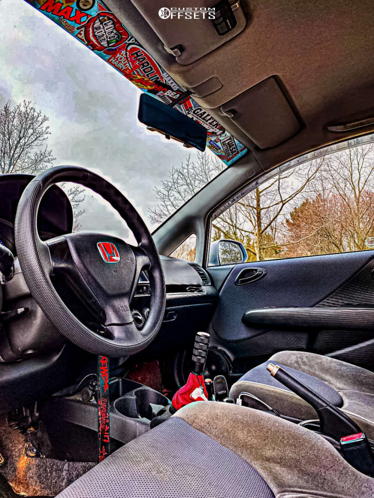 2007 Honda Fit with 15x6.5 38 Dai Alloys Dw100 and 195/55R15 Kumho Solus Kh16 and Lowering ...