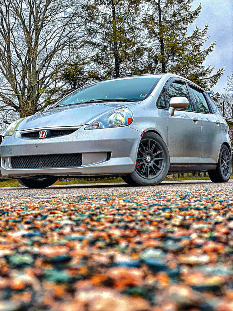 2007 Honda Fit with 15x6.5 38 Dai Alloys Dw100 and 195/55R15 Kumho Solus Kh16 and Lowering ...