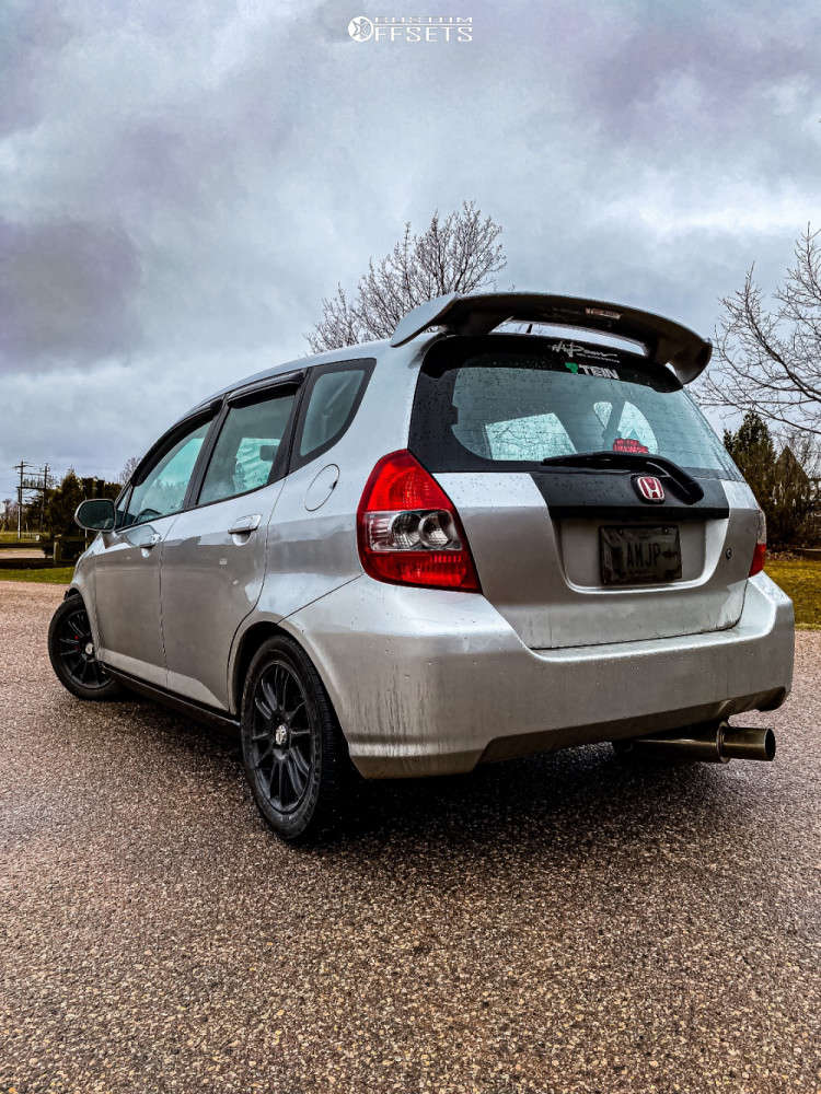 2007 Honda Fit with 15x6.5 38 Dai Alloys Dw100 and 195/55R15 Kumho Solus Kh16 and Lowering ...